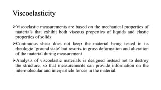 Rheology (part 3) | PPTX