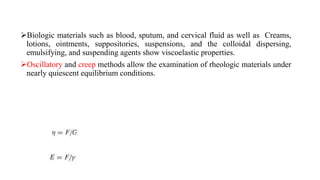 Rheology (part 3) | PPTX