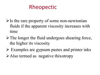 Rheology properties & flow of Print paste | PPTX