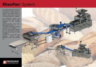 MERAND Mécapâte. RheoPan System. | PDF