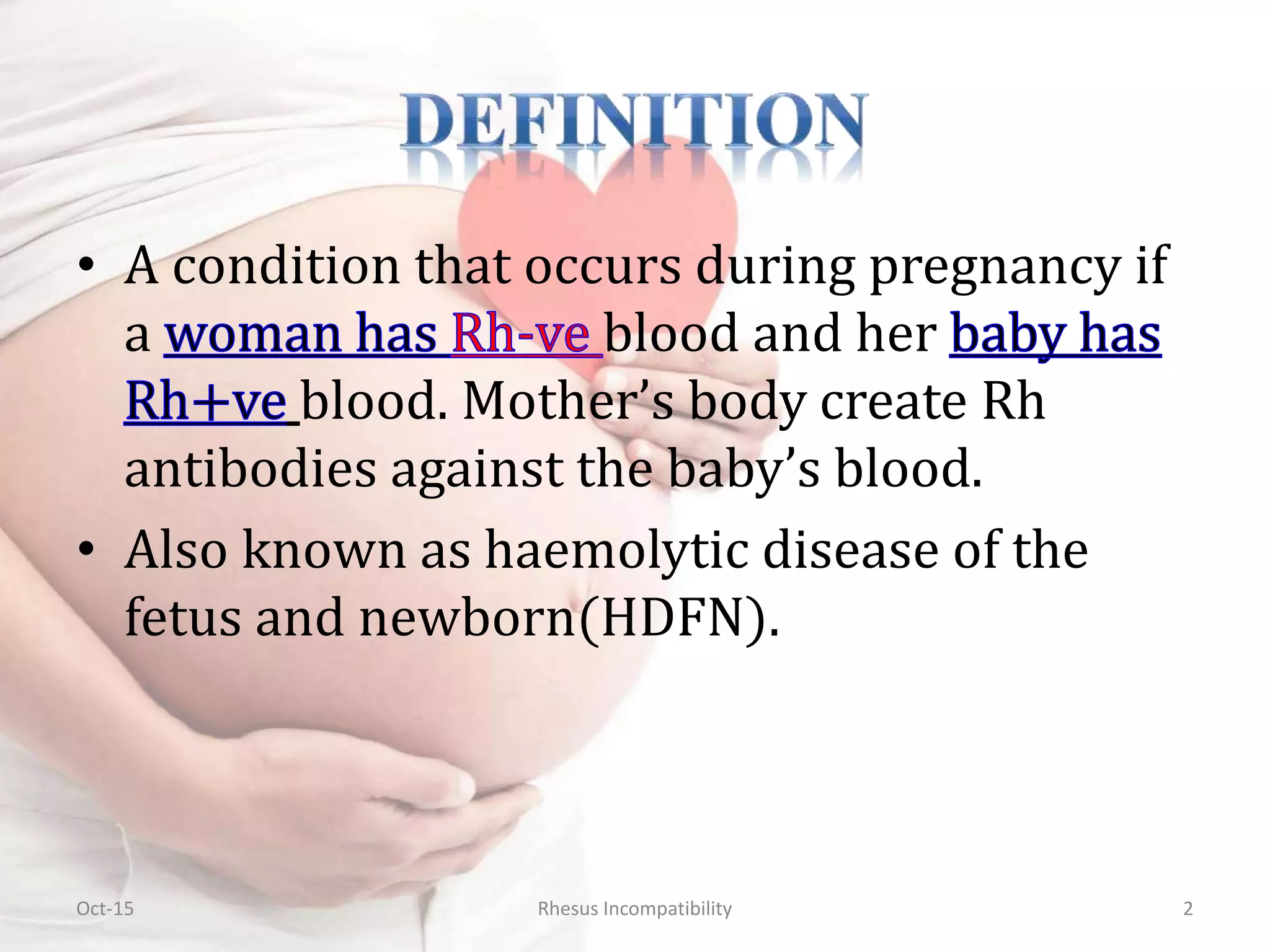 Rhesus incompatibility | PPTX