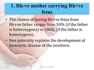 Rhesus incompatibility | PPTX