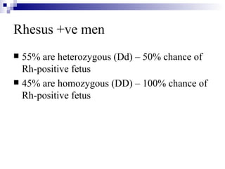 Rhesus Isoimmunisation | PPT