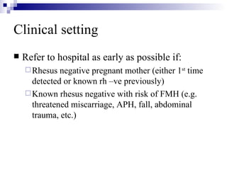 Rhesus Isoimmunisation | PPT