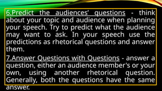 RHETORICAL QUESTIONS - ENGLISH 10 - 2nd Q | PPTX