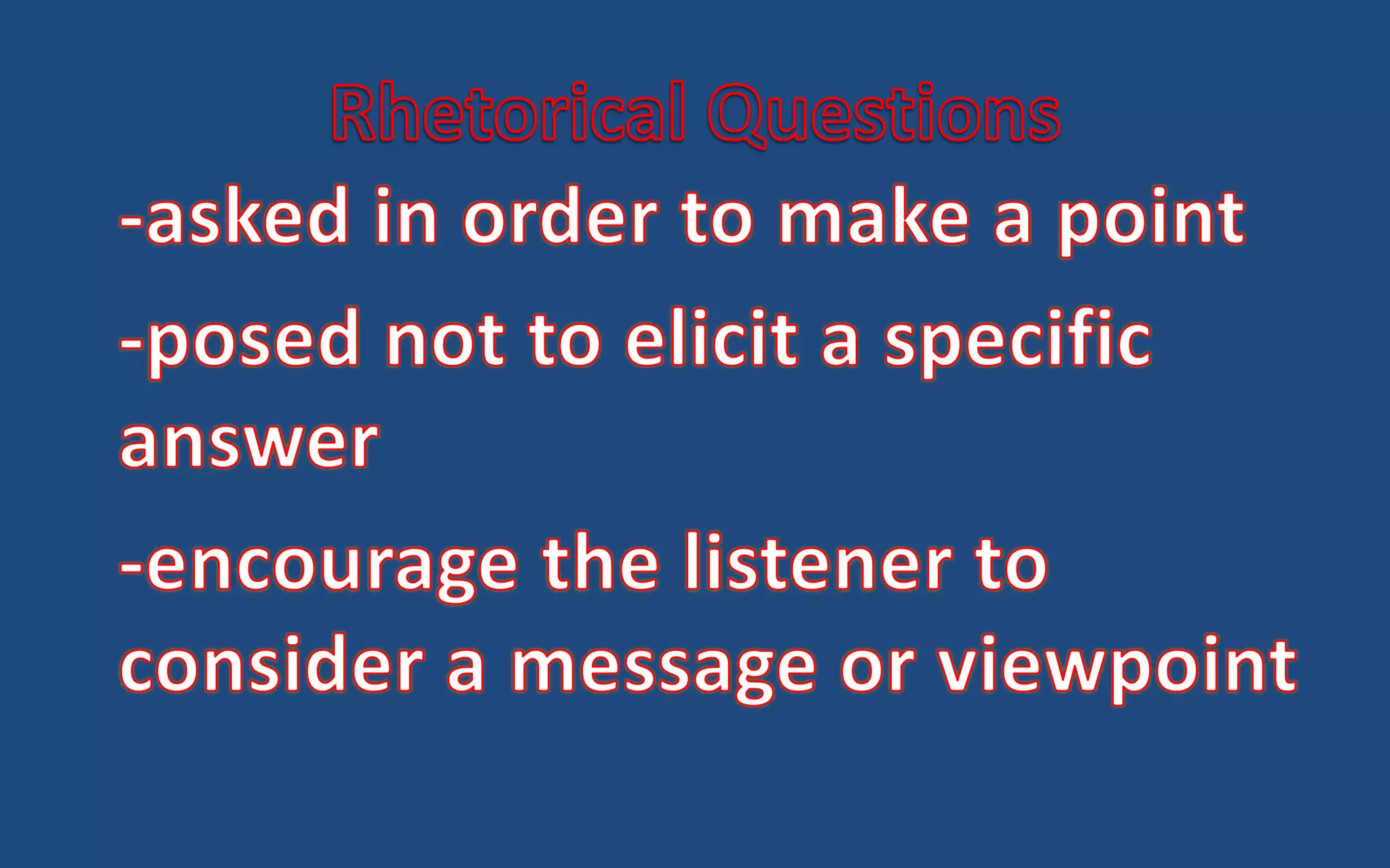 Rhetorical Questions | PPTX