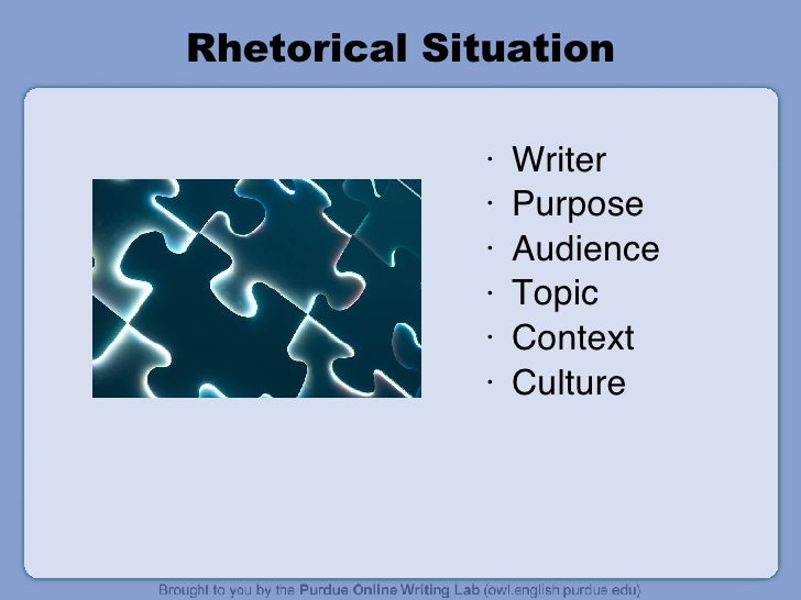 Rhetorical Situation