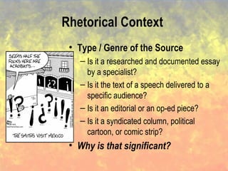 Rhetorical analysis | PPT