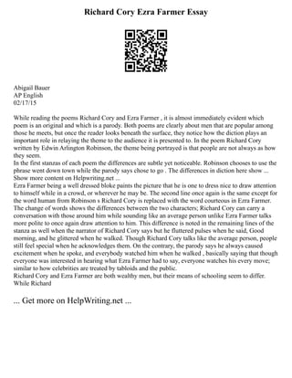 Rhetorical Analysis Essay Conclusion Example | PDF