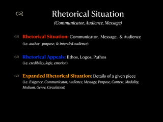 Rhetorical Analysis Notes | PPT