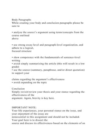 Rhetorical Analysis Prompt and Rubric Length 3-5 full .docx