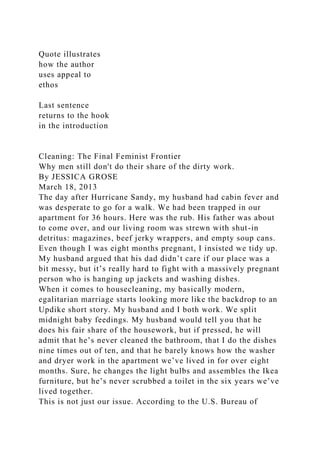 RHETORICAL ANALYSIS SAMPLE ESSAY Harriet Clark .docx