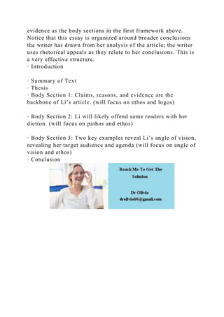 RHETORICAL ANALYSIS SAMPLE ESSAY Harriet Clark .docx