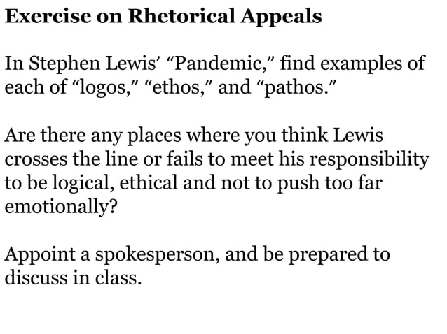 Rhetorical Appeals | PPTX