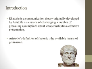 Rhetorical communication | PPTX
