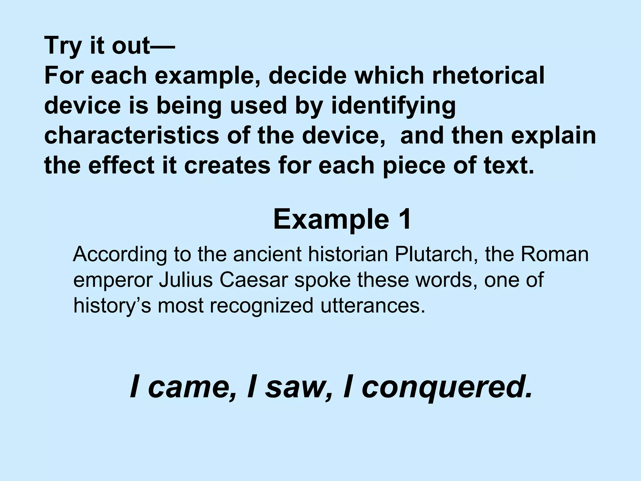 Rhetorical devices | PPTX