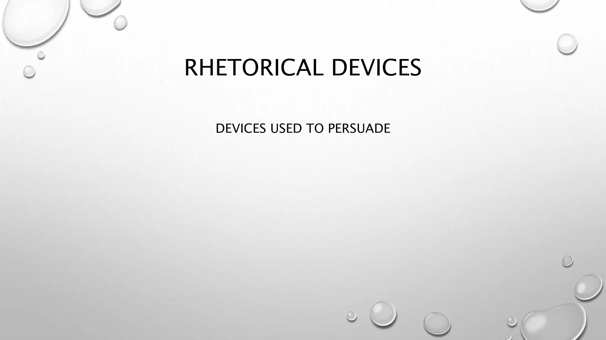 Rhetorical devices | PPTX