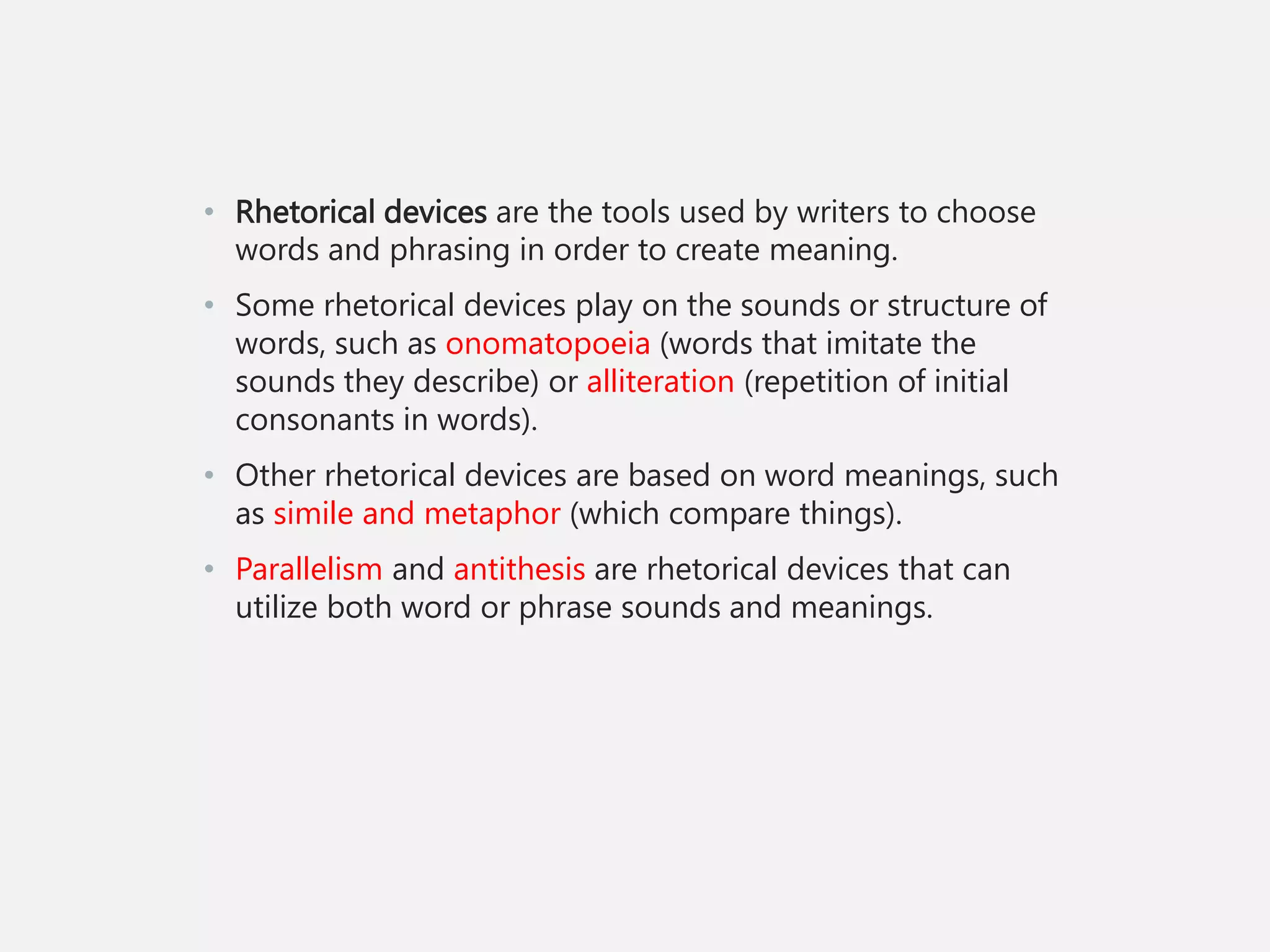 Rhetorical Devices Antithesis.ppt