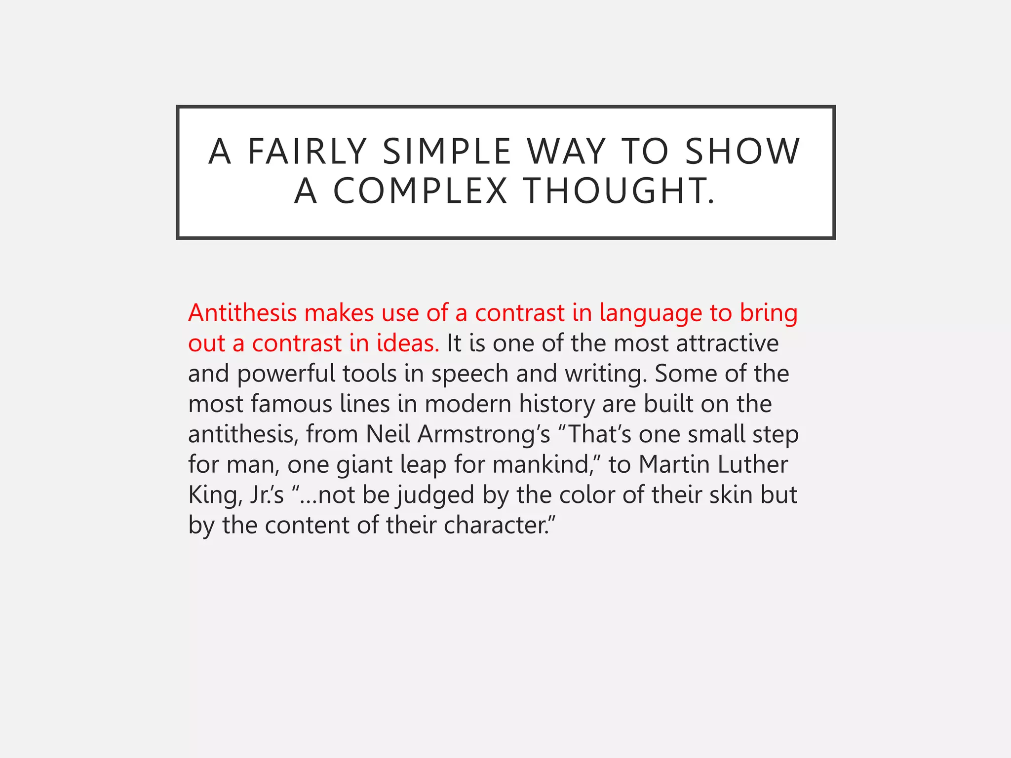 Rhetorical Devices Antithesis.ppt