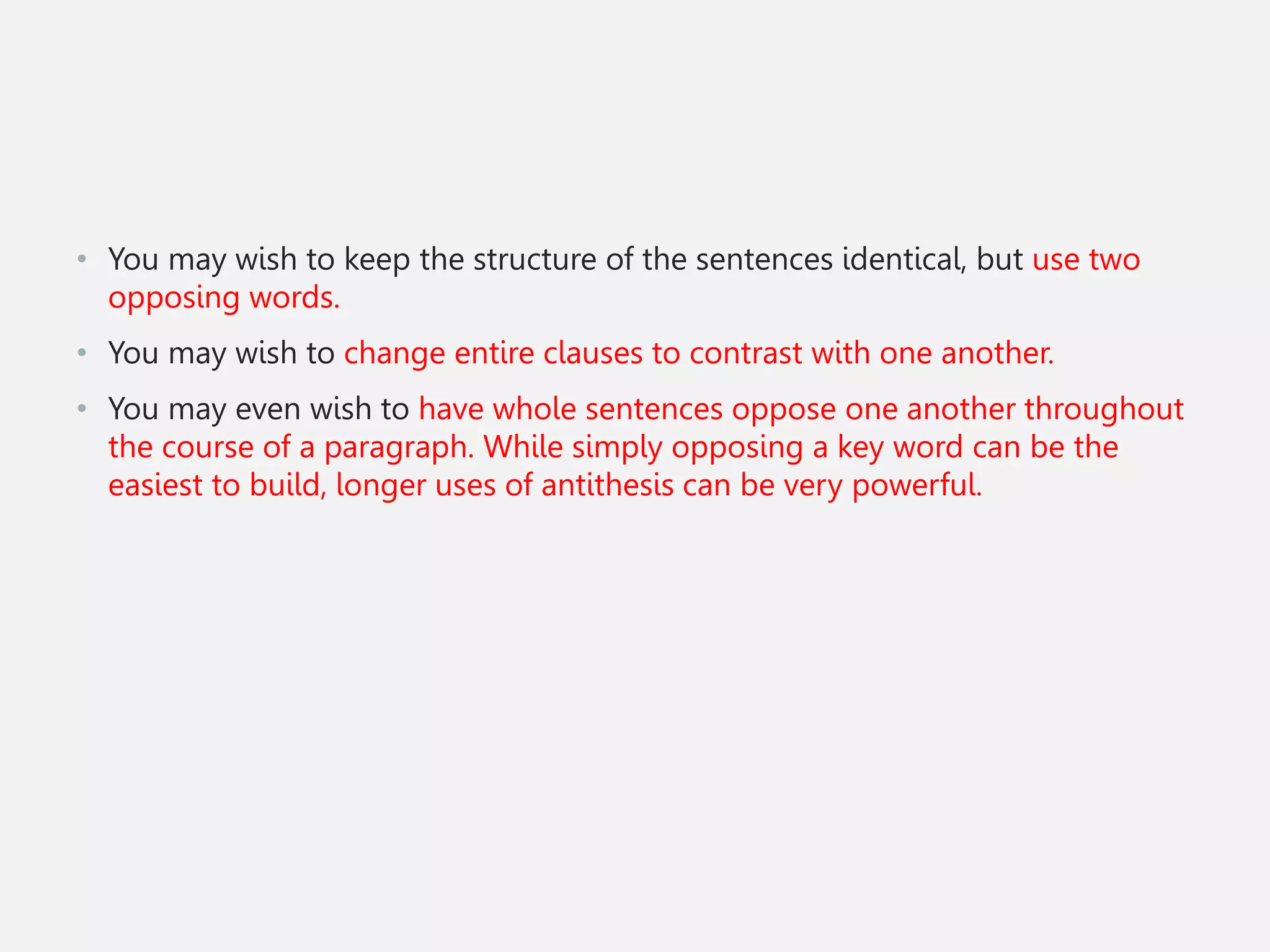 Rhetorical Devices Antithesis.ppt