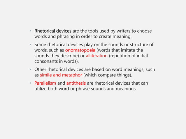 Rhetorical Devices Antithesis.ppt