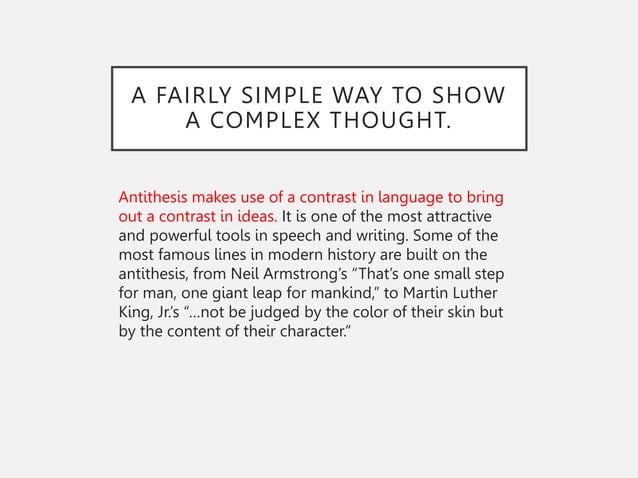 Rhetorical Devices Antithesis.ppt
