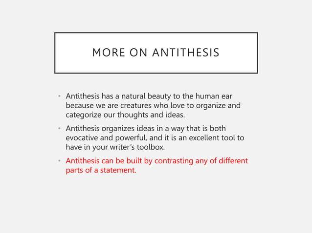 Rhetorical Devices Antithesis.ppt