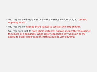 Rhetorical Devices Antithesis.ppt