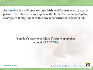 Rhetorical Devices (Part 1) | PPT