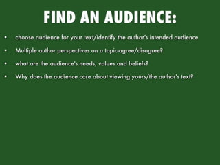 Rhetorical element questions | PPT