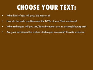 Rhetorical element questions | PPTX