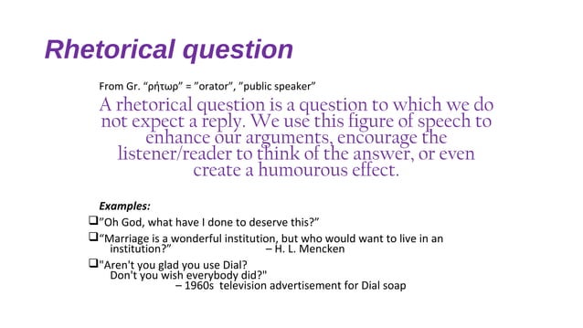 Rhetorical figures | PPT