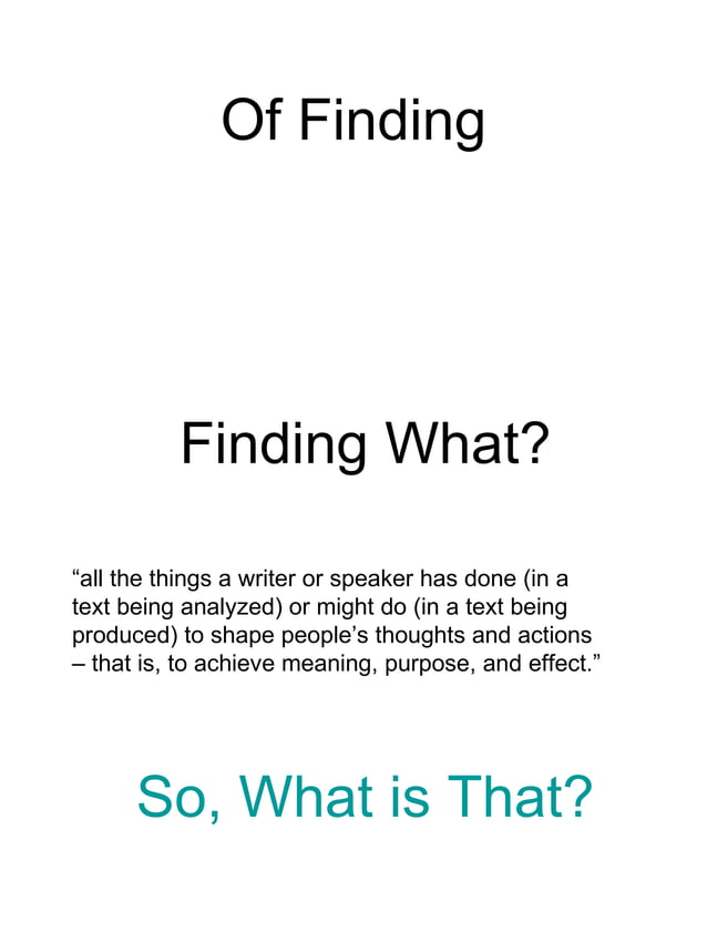 Rhetorical framework | PPT