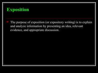 The Rhetorical modes | PPT