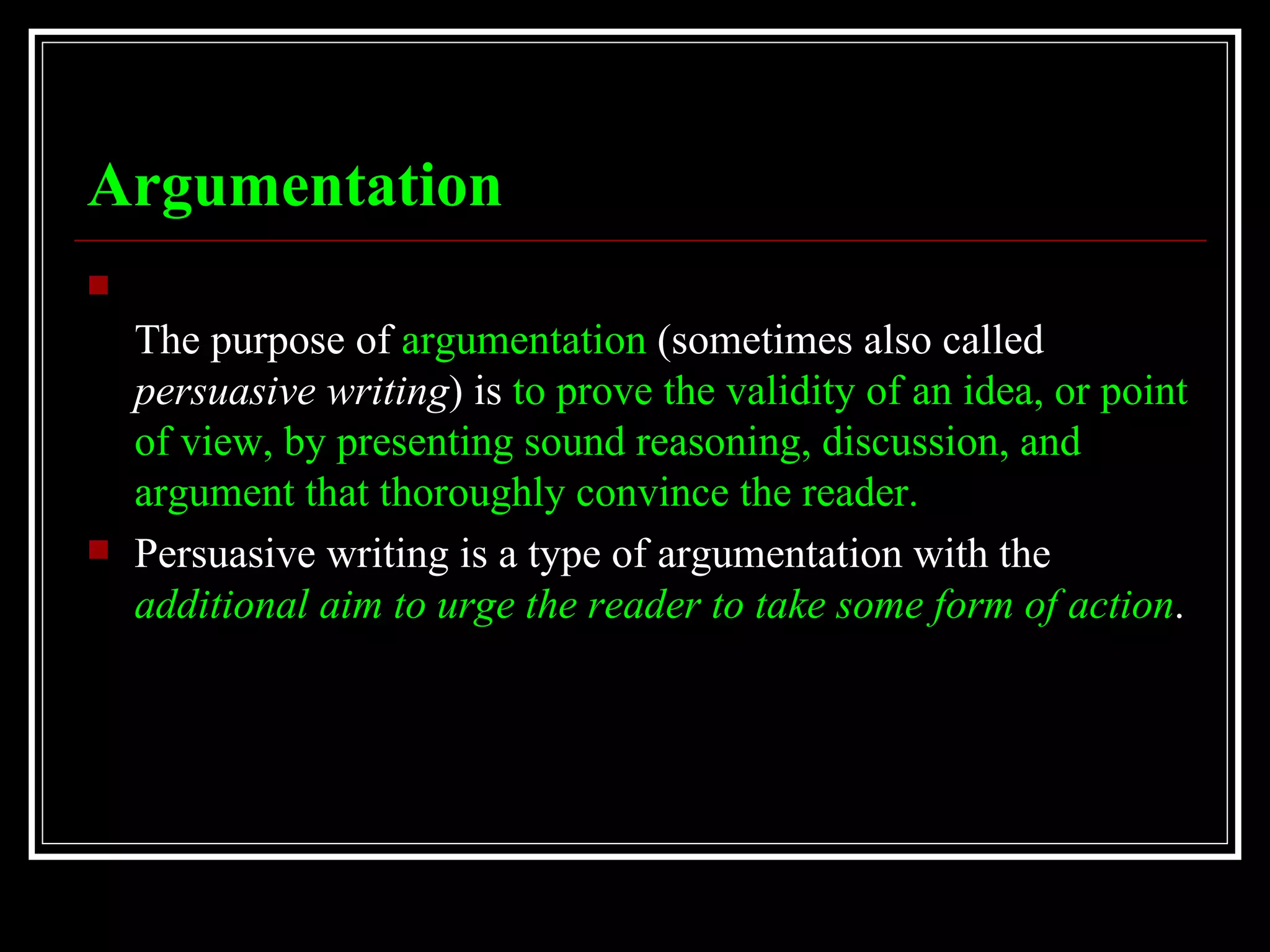 Rhetorical Modes | PPT