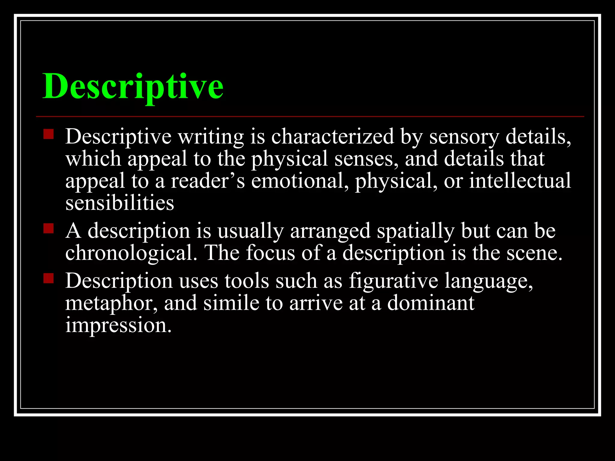 Rhetorical Modes | PPT