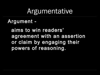 Rhetorical modes | PPT