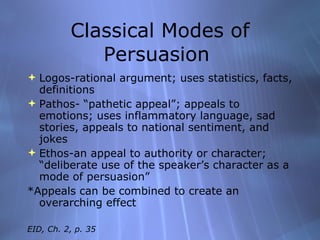 Rhetorical Modes Presentation | PPT
