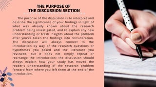 How to write the discussion section in research article | PDF