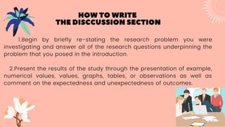 How to write the discussion section in research article | PDF