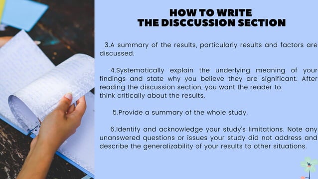 How to write the discussion section in research article | PDF | Science