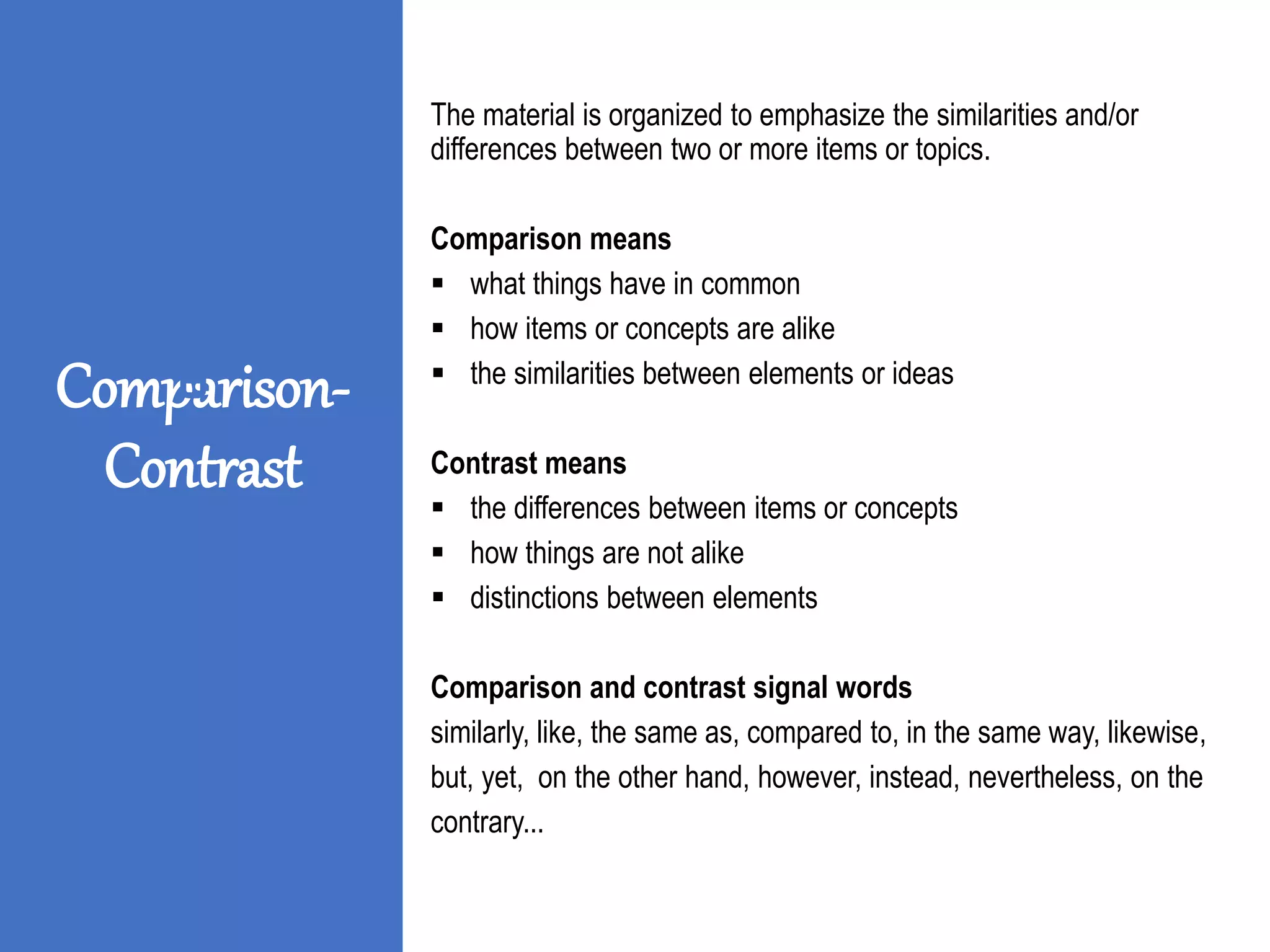 Rhetorical patterns | PPT Rhetorical patterns | PPT