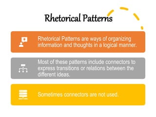 Rhetorical patterns | PDF