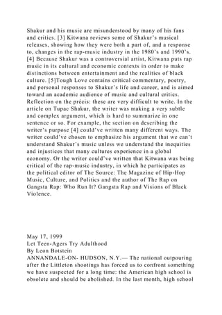 Rhetorical Précis Method of SummaryHow to write a rhetorical pré.docx