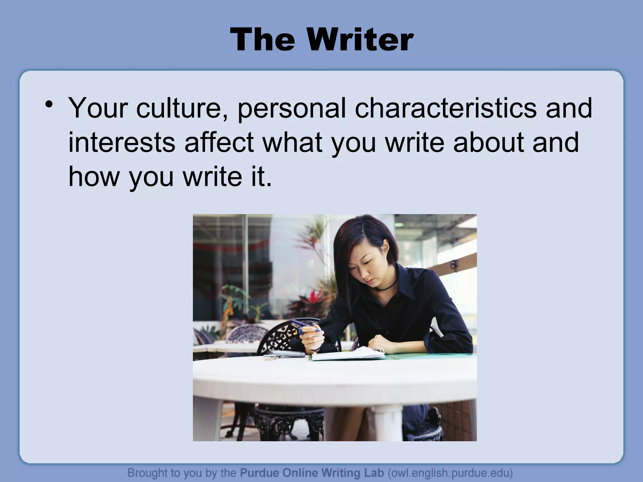 Rhetorical Situation - Purdue OWL | PPT
