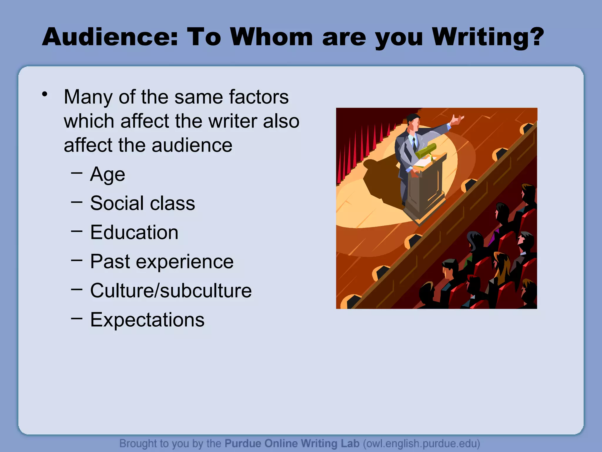 Rhetorical Situation - Purdue OWL | PPT