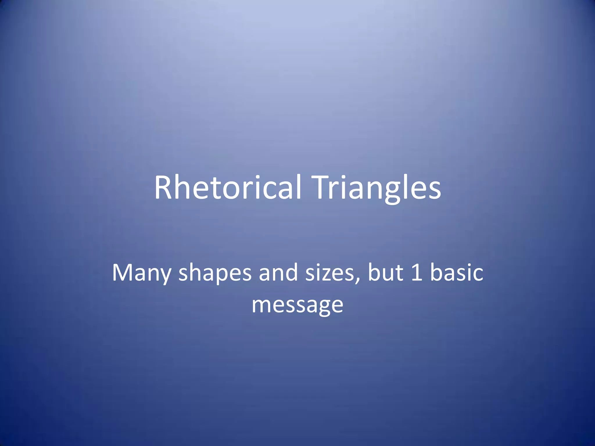 Rhetorical triangles | PPTX