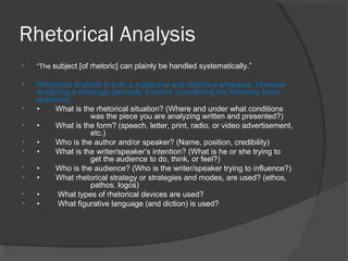 Rhetorical writing and modes of argumentation | PPT | Home Financing ...