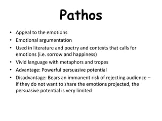 Public speaking, rhetoric and practical argumentation | PPTX