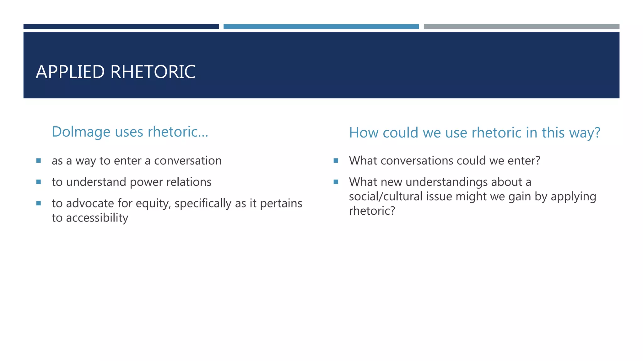 Rhetorician Spotlight: Jay Dolmage | PPTX